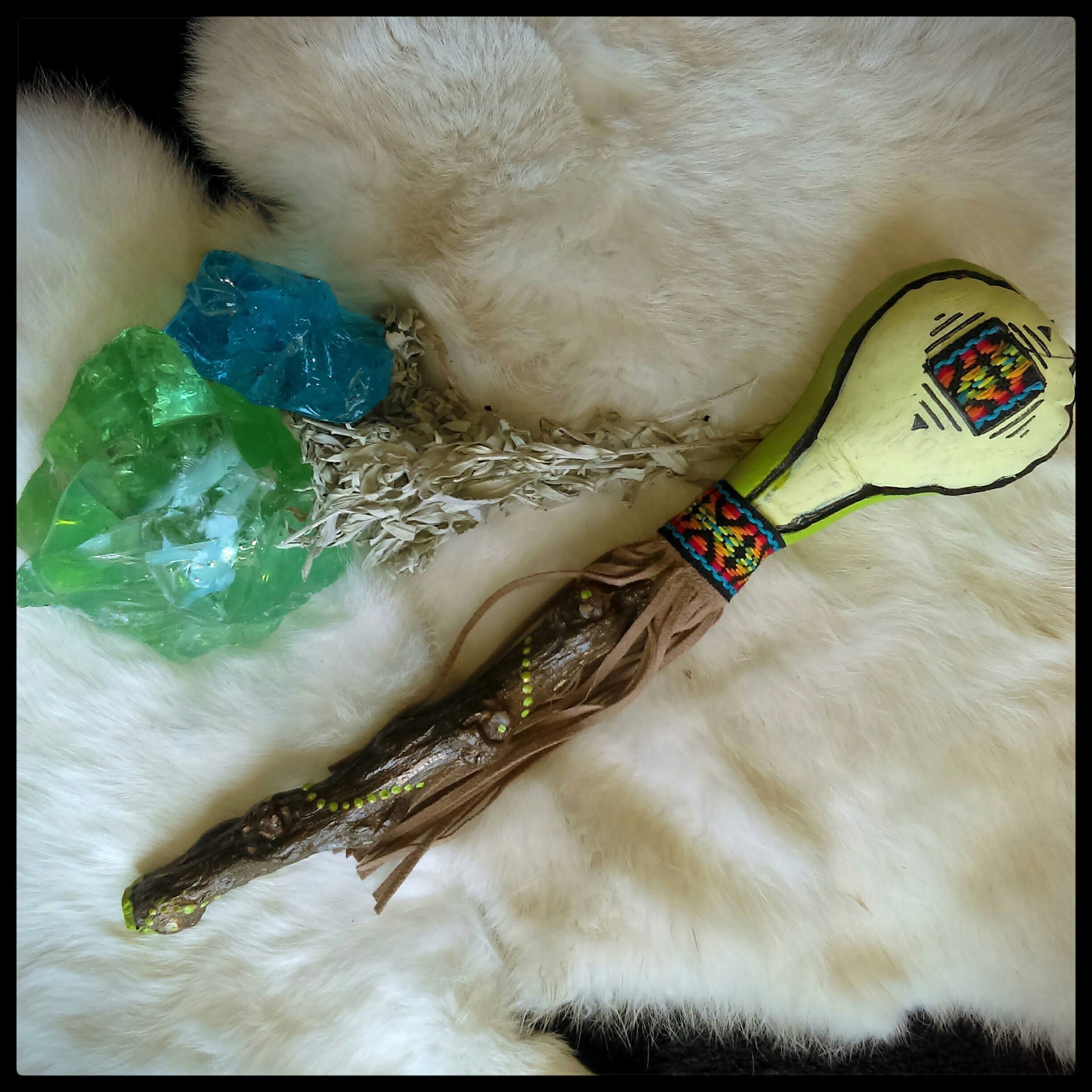 Sacred Spiral Rattle - Sold Out - Wind Spirit Teaching