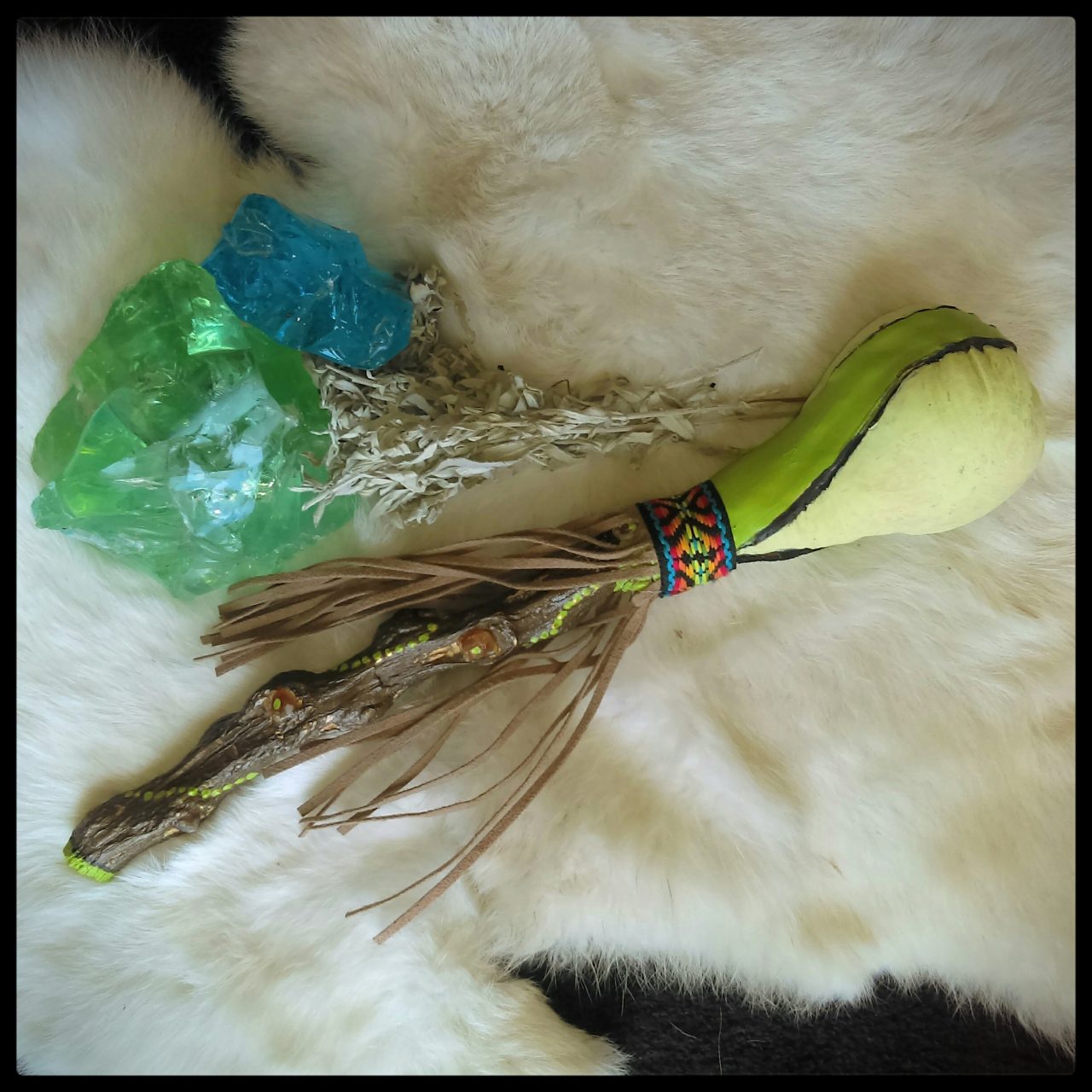 Sacred Spiral Rattle - Sold Out - Wind Spirit Teaching